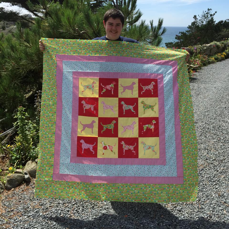 Stitching by a Cornish Seashore: DAY THREE OF KIAN'S QUILT