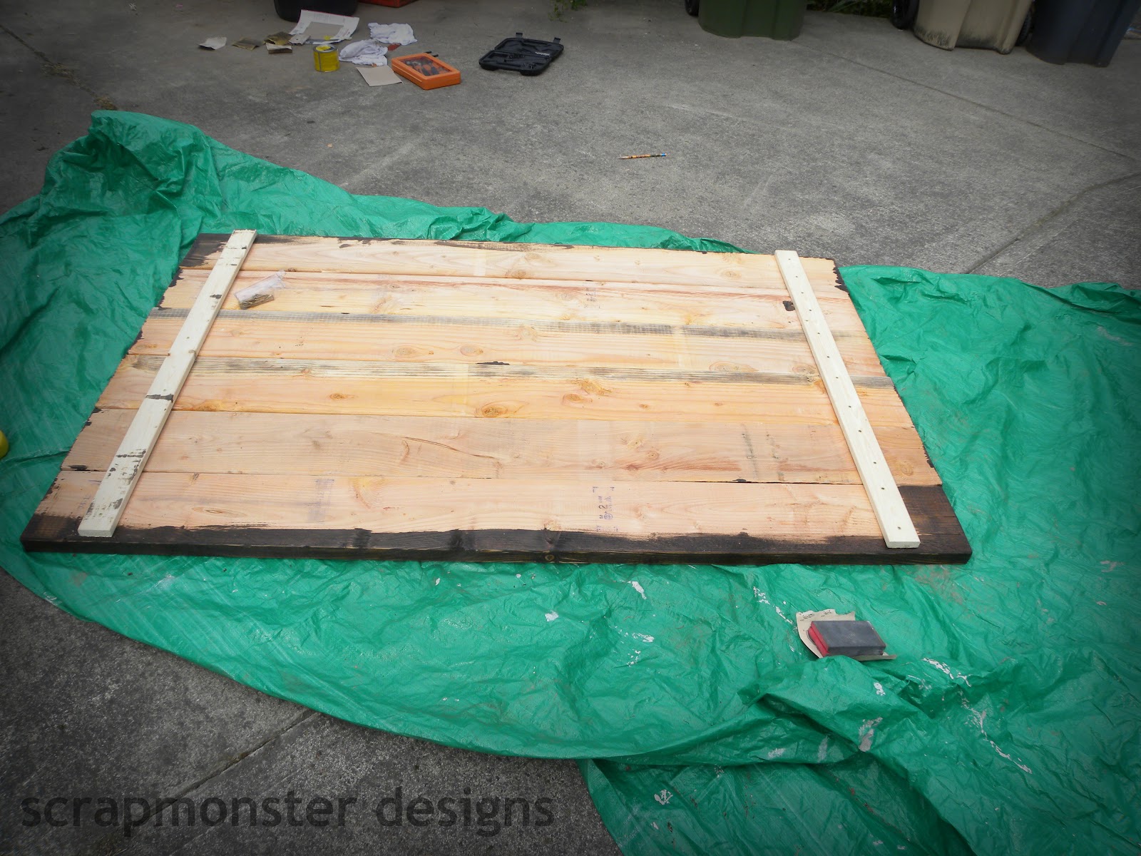 scrapmonster: Rustic Dining Table Make-Over