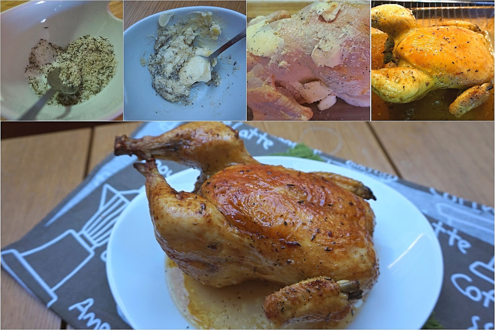 Pollo al horno, estilo francés.