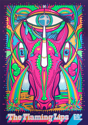 INSIDE THE ROCK POSTER FRAME BLOG: Spiegelsaal Flaming Lips Berlin Poster