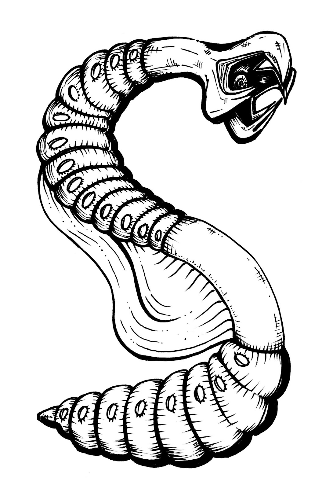 Leech Template Coloring April Tzi Lin Sketch Coloring Page