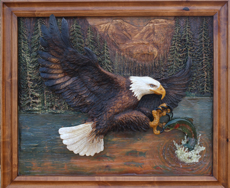 Bas relief and wood carving by Dyke Roskelley ~ art and craft projects