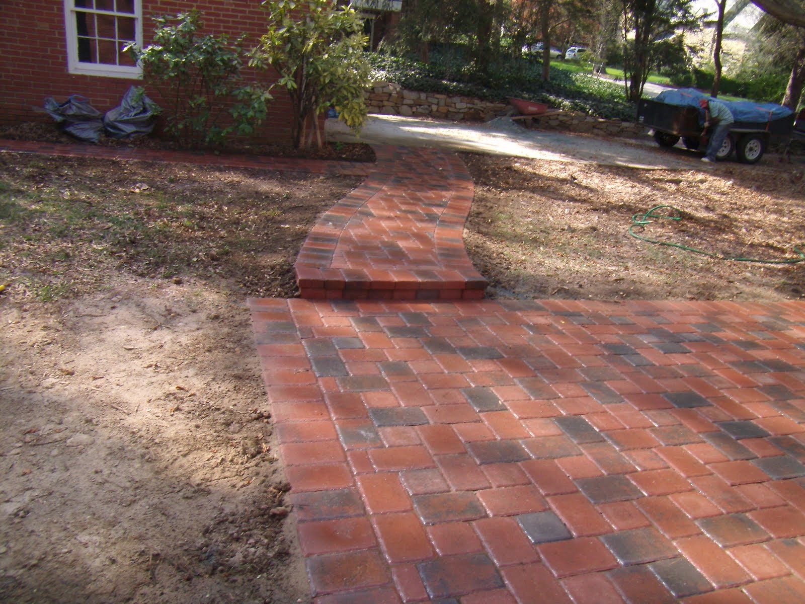 BEAUTIFULL YOUR HOME WITH INTERLOCKING PAVERS: Patio and walkway with ...