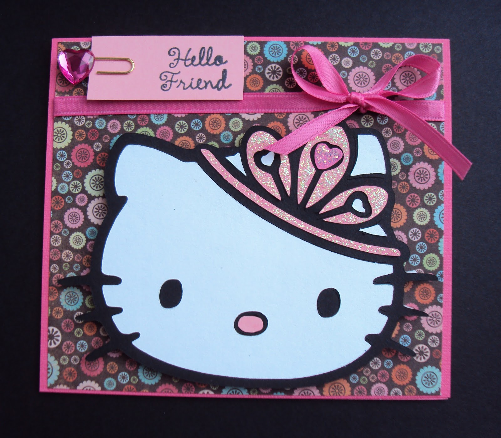 Crafted With Love By Karen: Hello Kitty Card