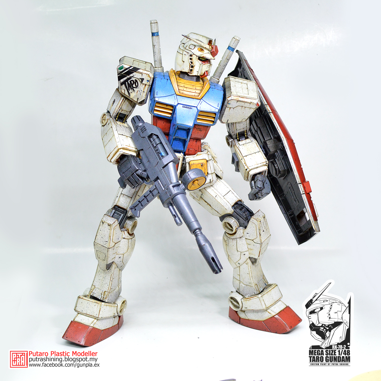 MEGA SIZE 1/48 RX-78-2 GUNDAM Custom Paint by Putra Shining