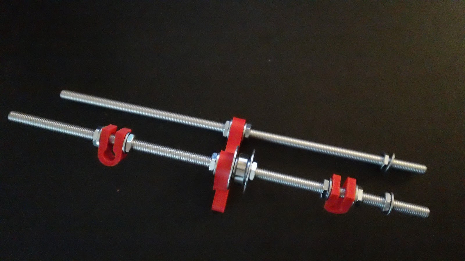 Tom's 3D Printer Guide: Affix front threaded rods to frame triangles