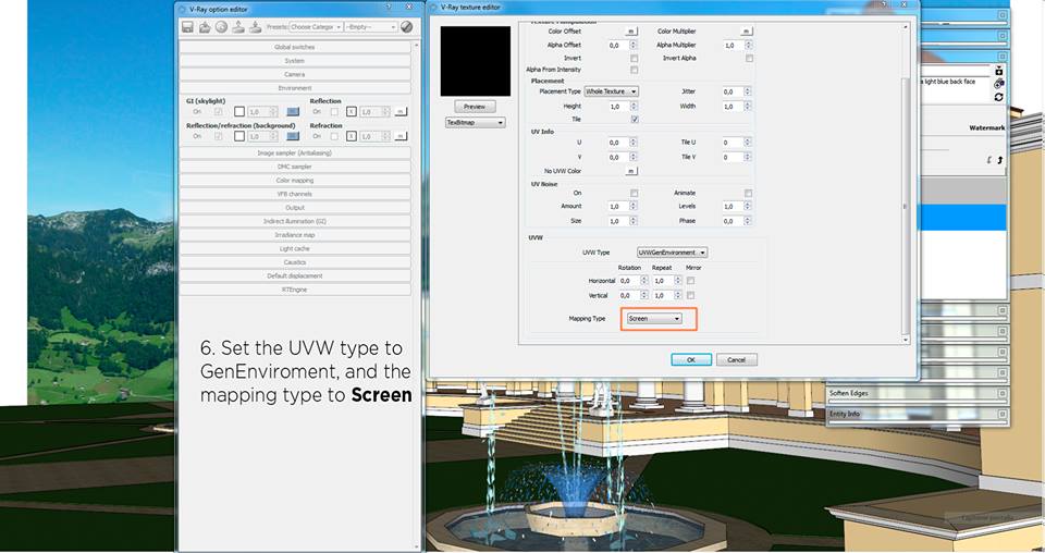 SKETCHUP TEXTURE: TESTING VRAY RENDER USING SU WATERMARK