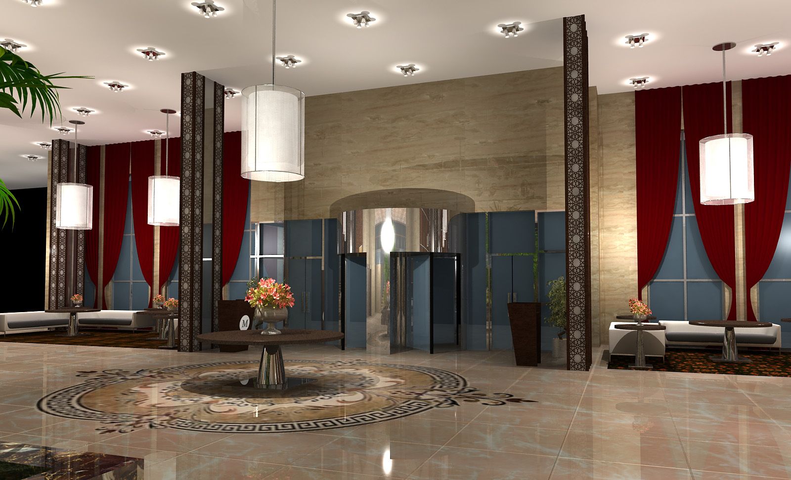 The First Ferry: Manazil Five Star Hotel Lobby Design