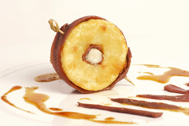 Oído cocina!!: Rueda de patata, queso y anchoas