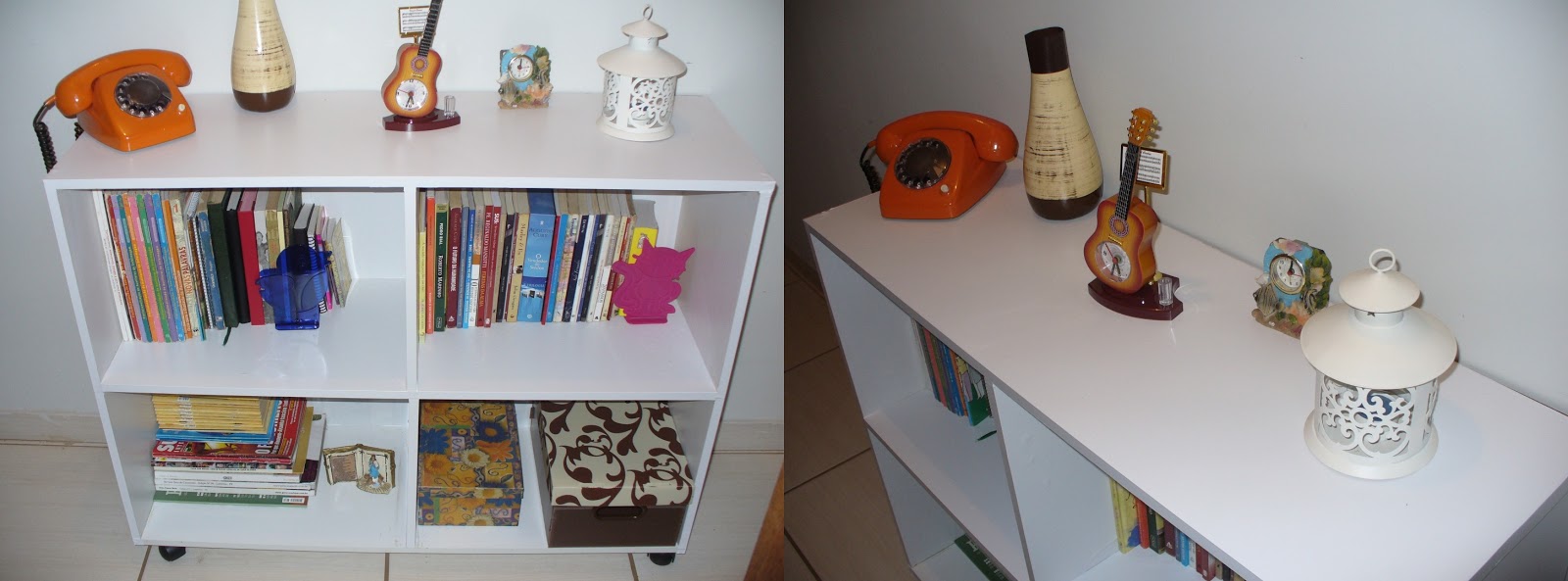 Mais que Amélias...: Estante feita com portas de um armário