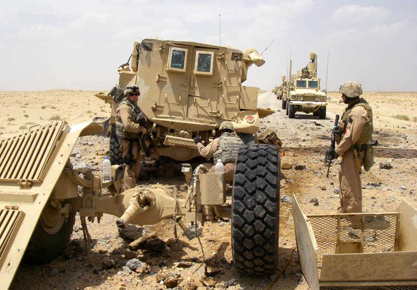 Just A Car Guy: MRAP field tested, US Marine approved. 500 lb bomb ...