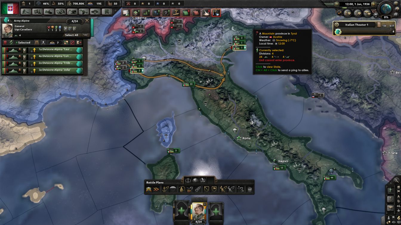 Italy - HOI4 -Setting up (I)