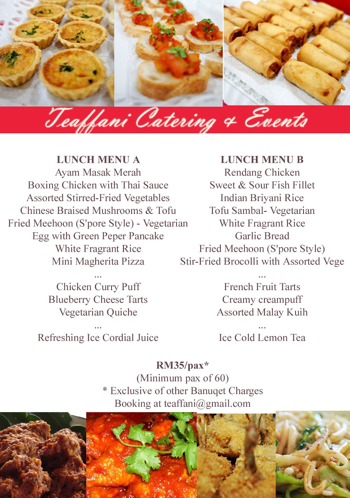Teaffani Catering: Teaffani Catering Malaysian Delight Lunch Menu