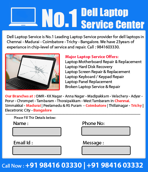 Dell Laptop Service Center In Kandanchavadi, OMR - Chennai: Dell ...