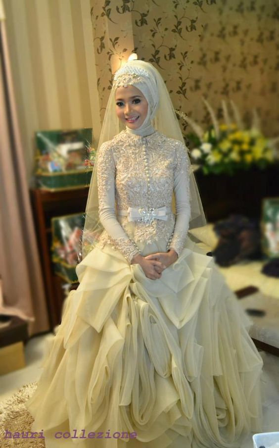 Model Baju Kebaya Pengantin Muslim Terbaru - Seputar Model