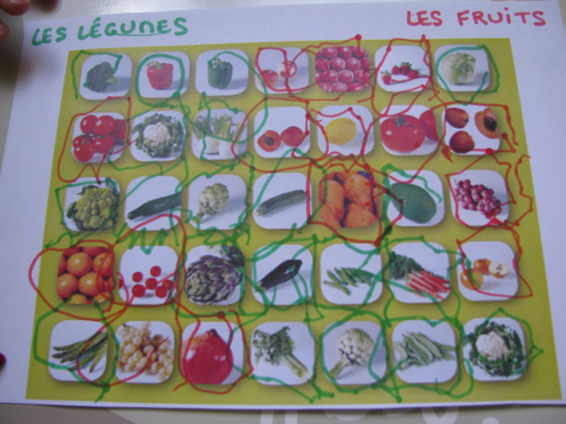 L'école de Capucine: Fruits et Légumes / tri