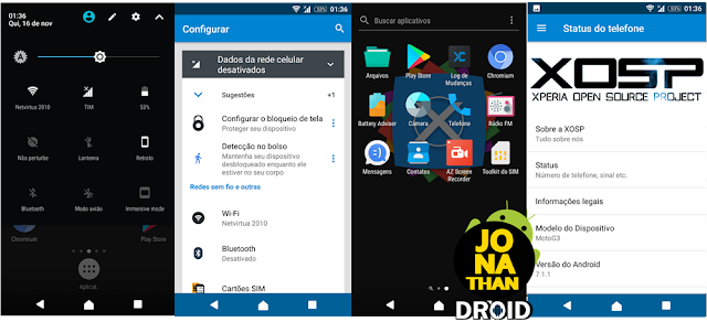 ROM - XOSP Android 7.1.x Nougat - Para Moto E2, G1, G2, G3, G4 PLAY, G4 ...