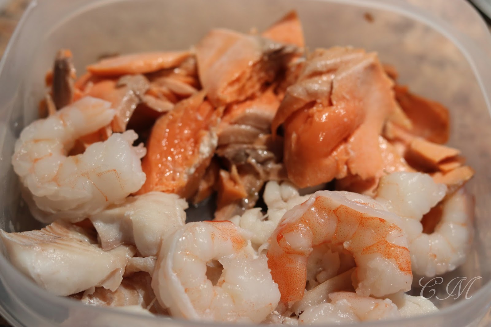 Seafood Casserole - Steamed Fish & Mashed Potatoes