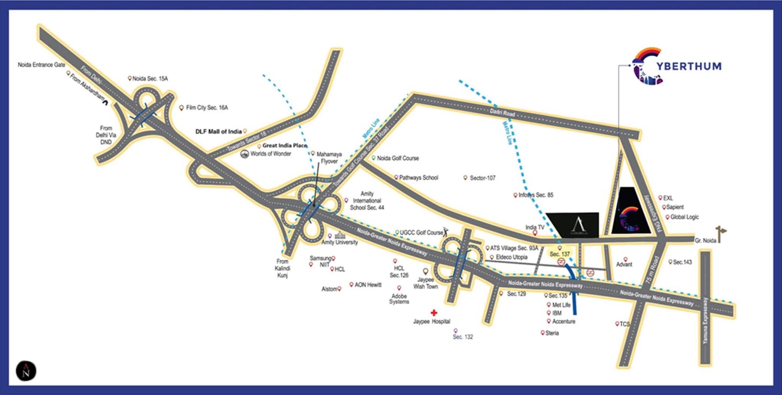 Cyberthum Noida Redefined The Look Of Comercial Project In Noida ...