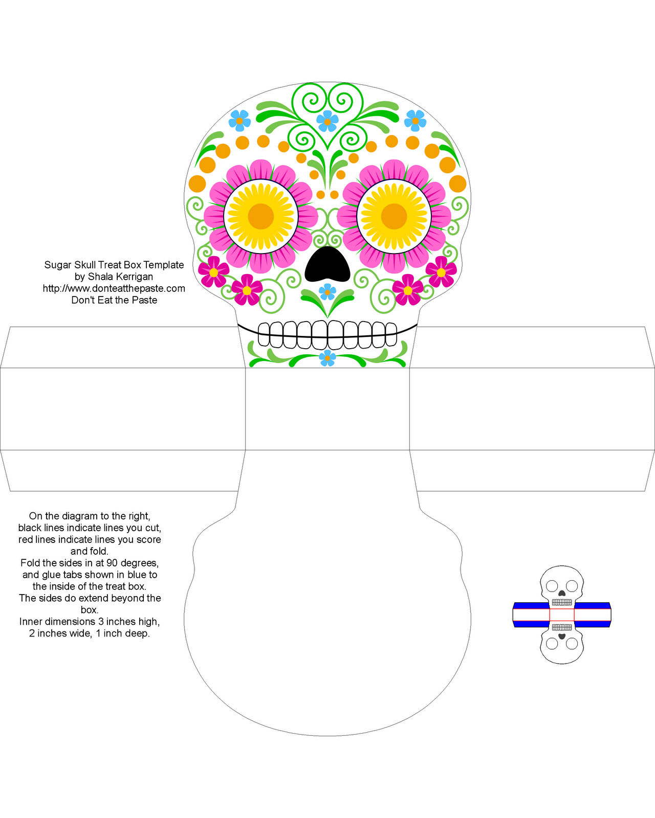 Don't Eat the Paste: Día de los Muertos Sugar Skull Boxes