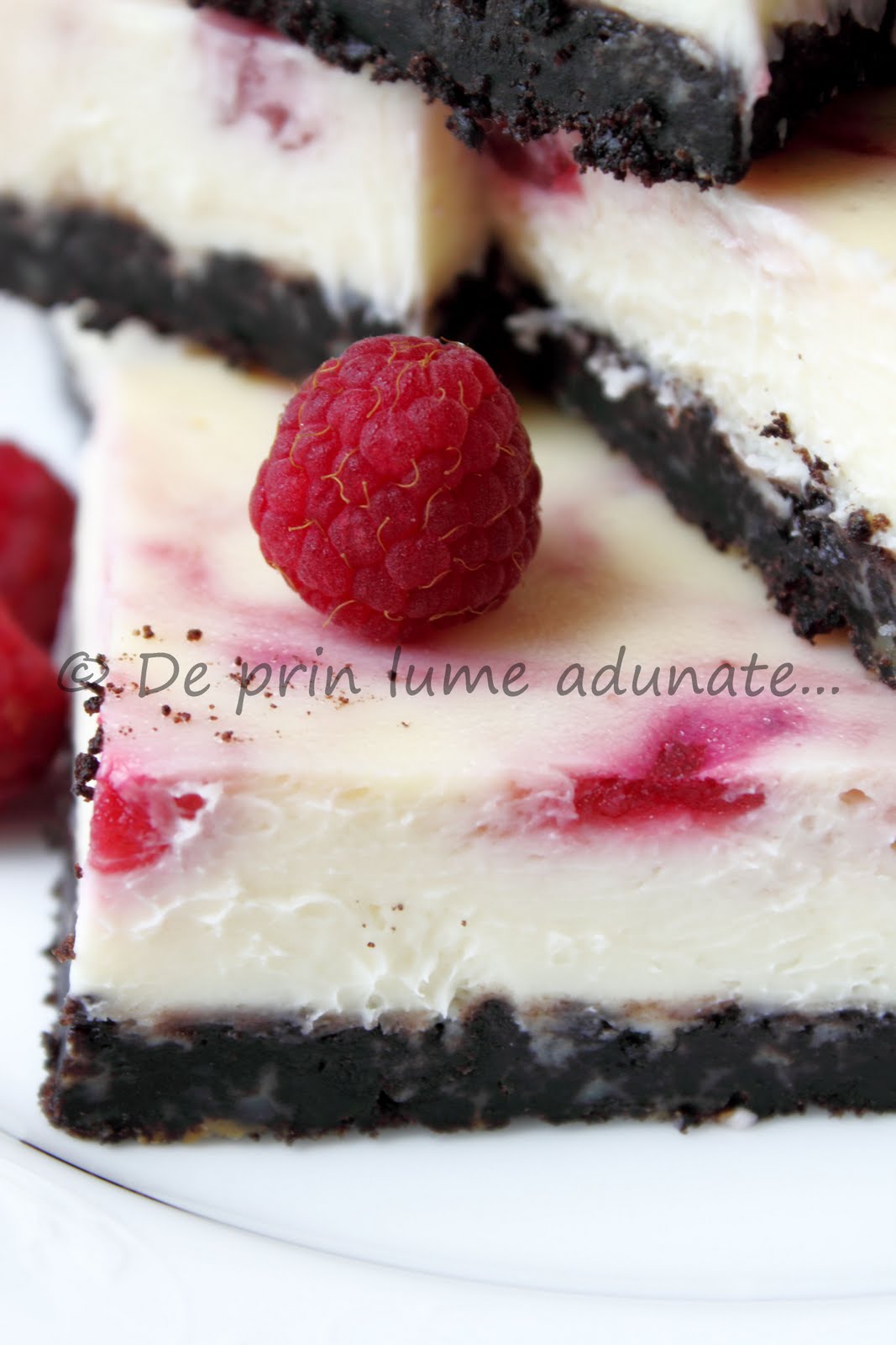 De prin lume adunate...: Patratele de Cheesecake cu Ciocolata alba si ...
