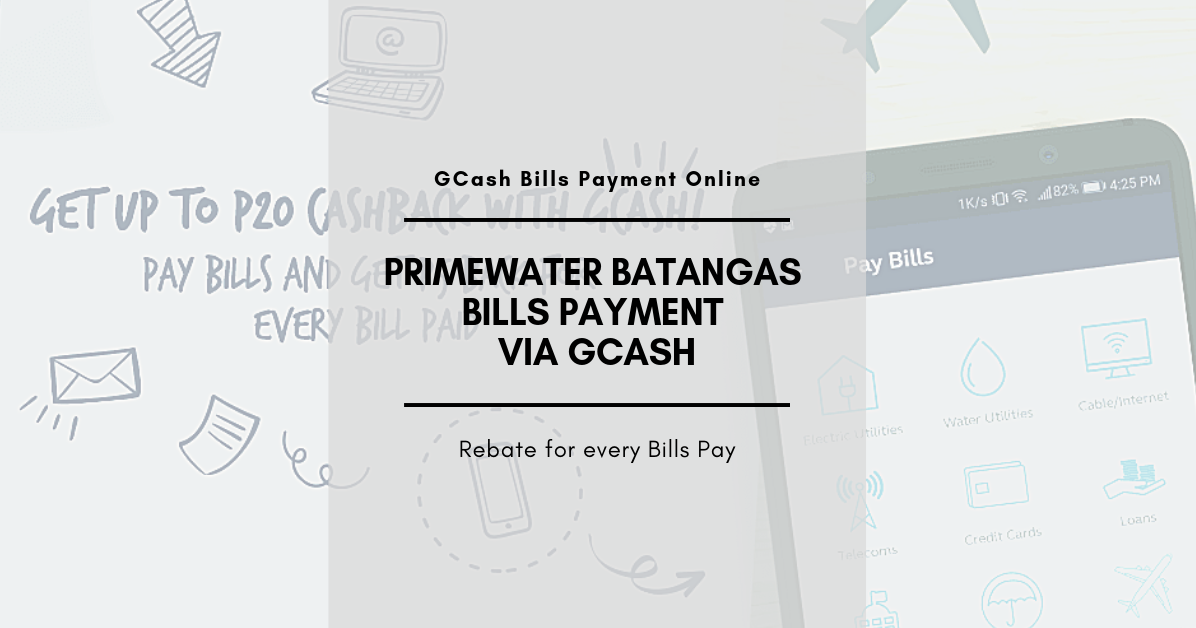Primewater Batangas Bills Payment thru GCash