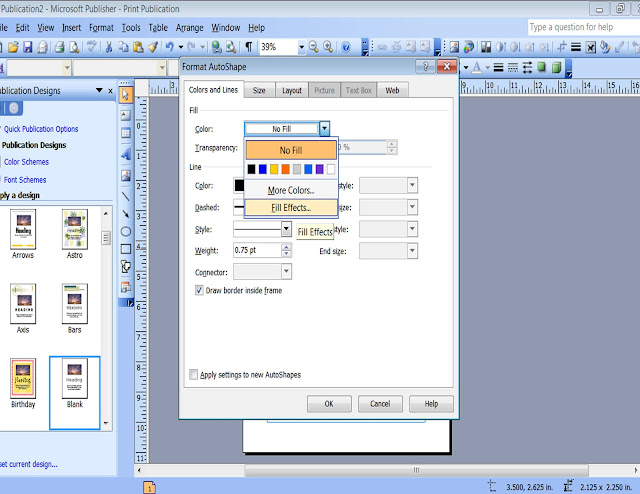 Make Patterned Papers with Shapes and Clipart in Publisher