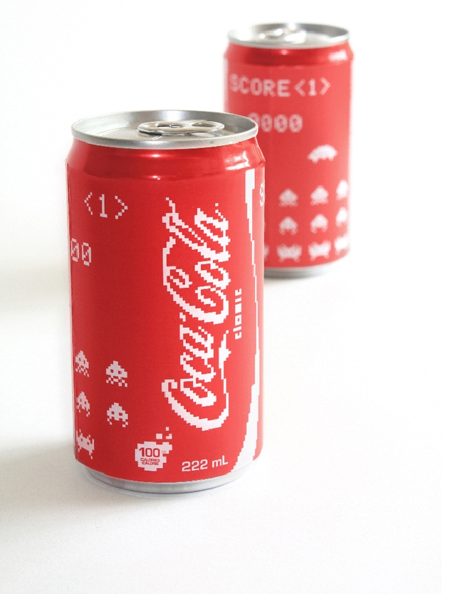 8 bit garage sale: Coca Cola pixel art!