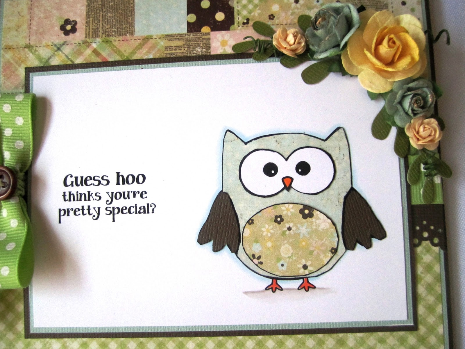 Our Life in Colors: Guess Hoo thinks you're pretty special