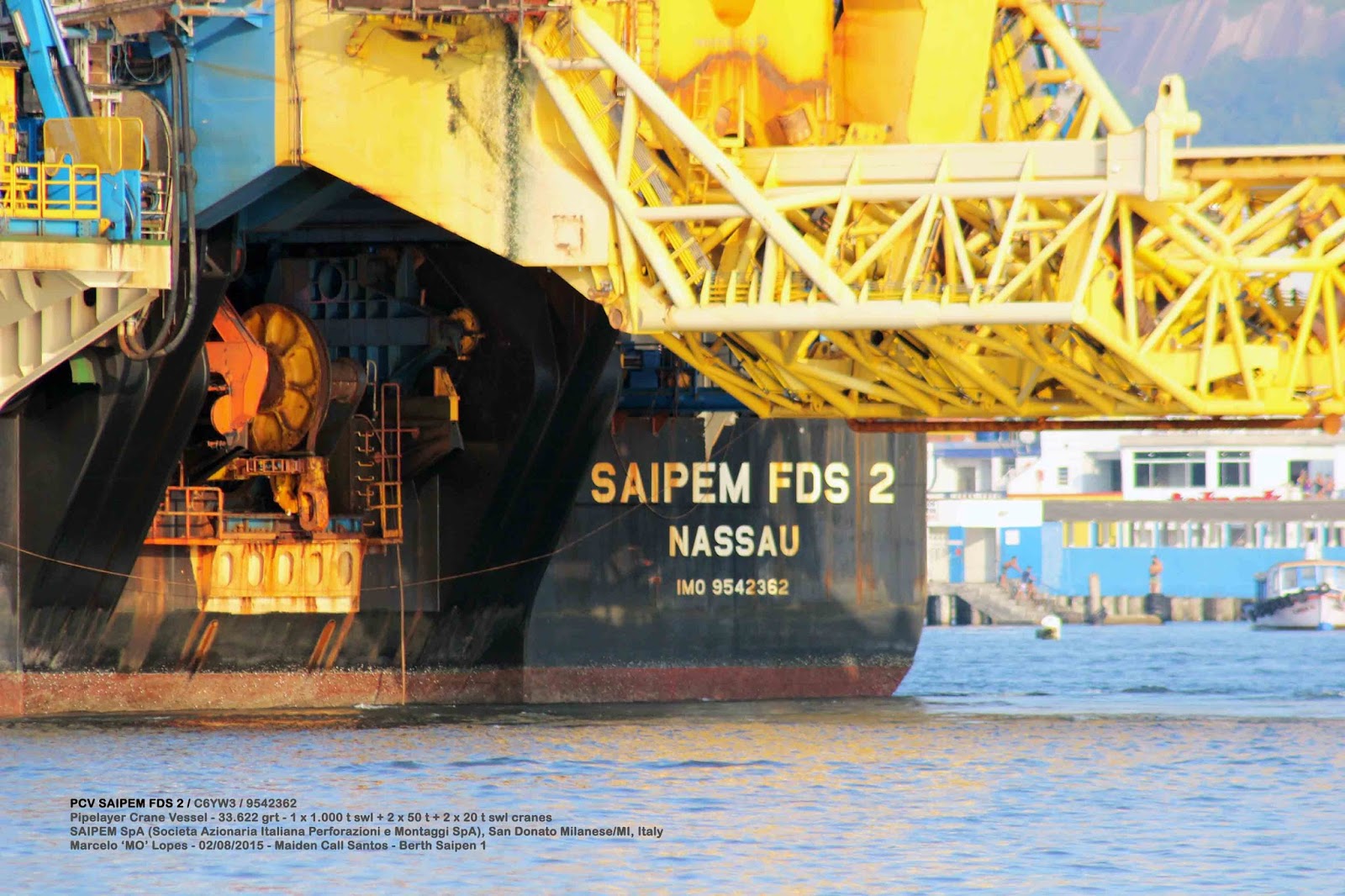 Santos Shiplovers: PCV Saipem FDS 2 / C6YW3 - Maiden Call Santos ...