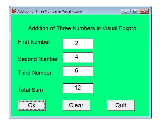 Free Programming Source Codes And Computer Programming Tutorials Addition Of Three Numbers In