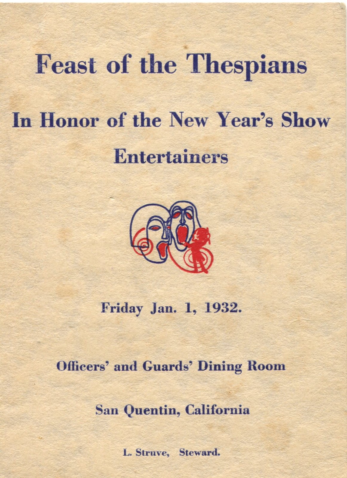 The American Menu: The Halcyon Days of San Quentin