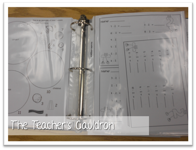 How binders and page protectors help me with math - Teacher by the Beach