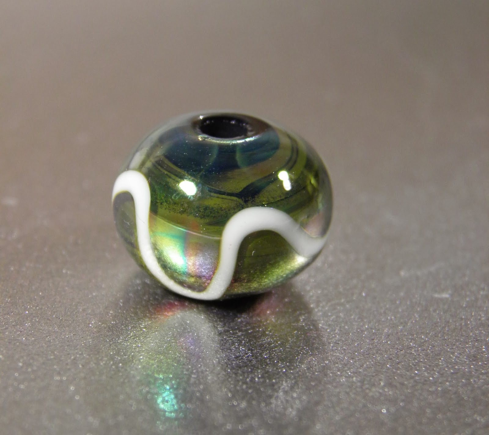 Raspberry Rings: Double Helix Thallo, Effetre Lilac Pastel, Dark Lilac ...