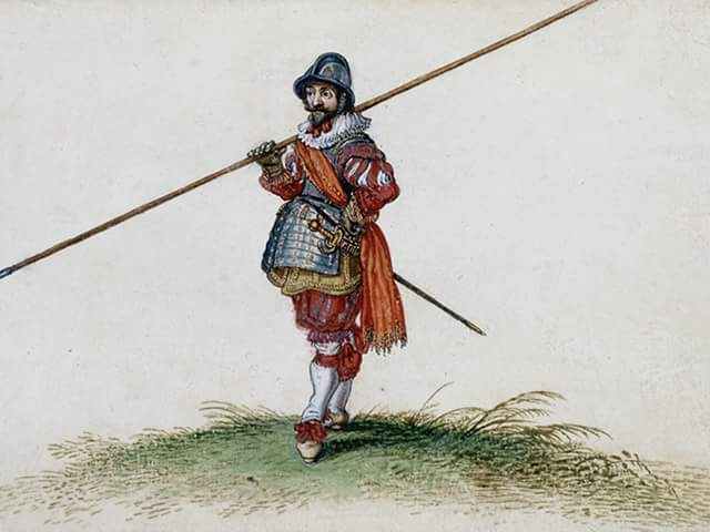 Wars of Louis Quatorze: Pikeman. Adrien van de Venne. 1630