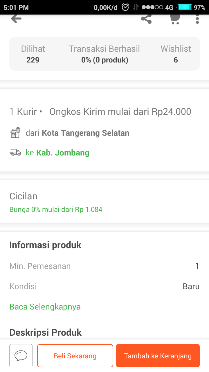 flowchart dan algoritma pembelian di tokopedia
