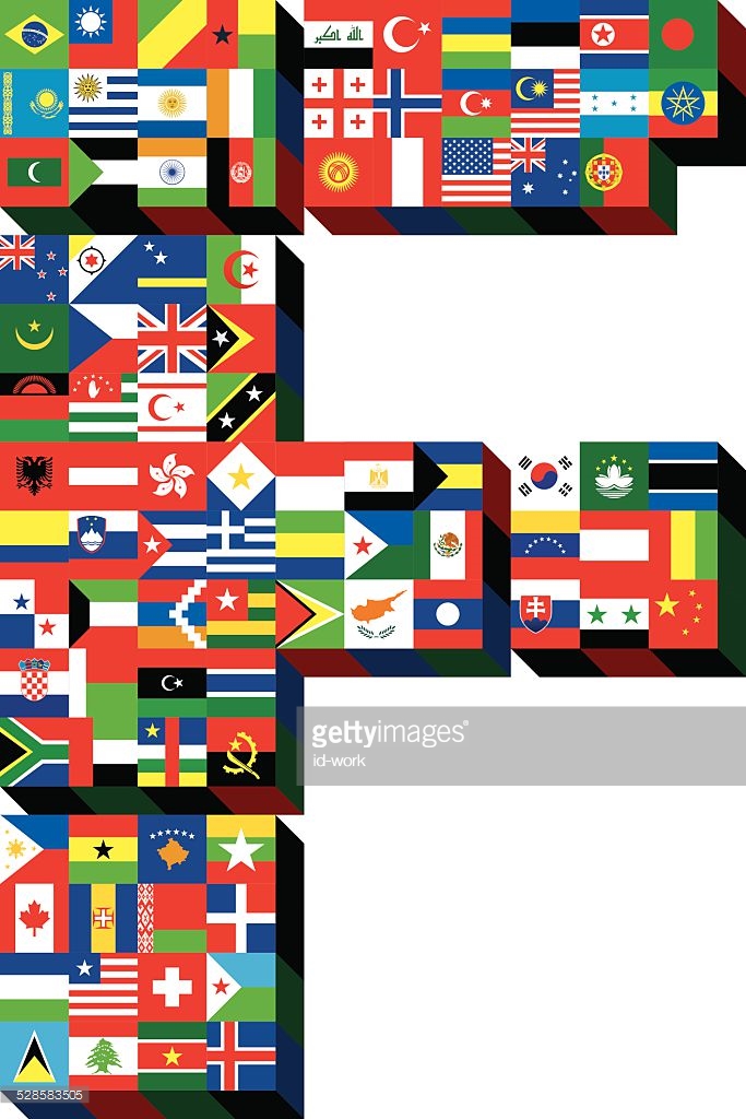 Heraldry of Life: ARTISTIC ALPHABET with Flags of the World