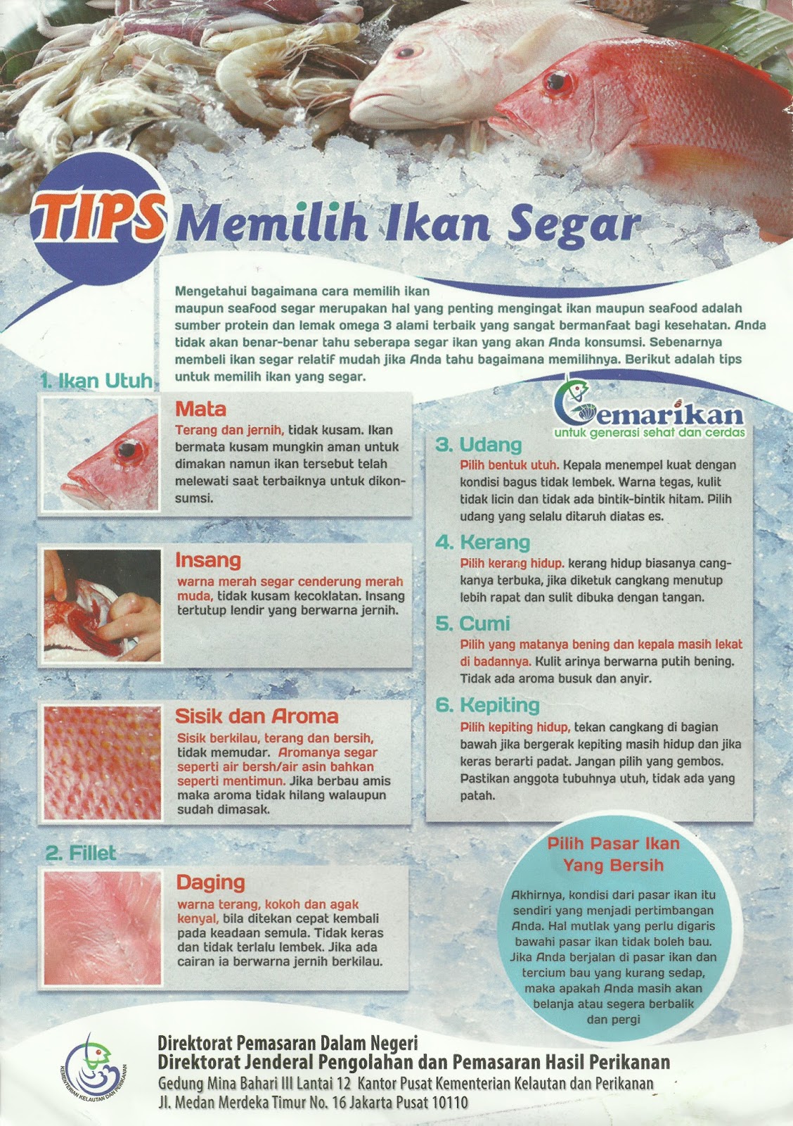 KOMUNITAS PENYULUH PERIKANAN: POSTER PENYULUHAN: TIPS MEMILIH IKAN SEGAR
