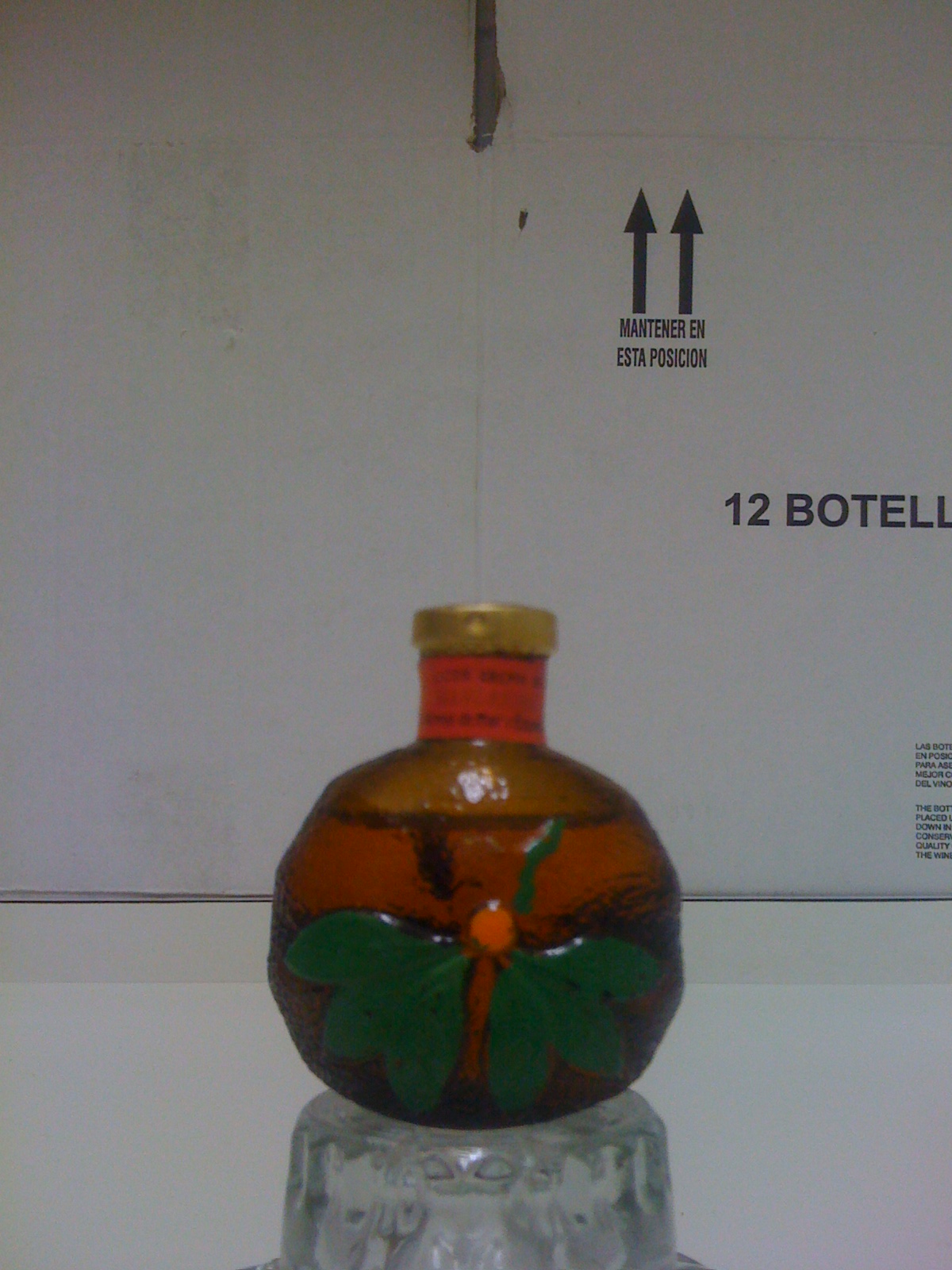 Botellines Juan Rivas: Destilerías Mollfulleda · Licor Crema de Mandarina