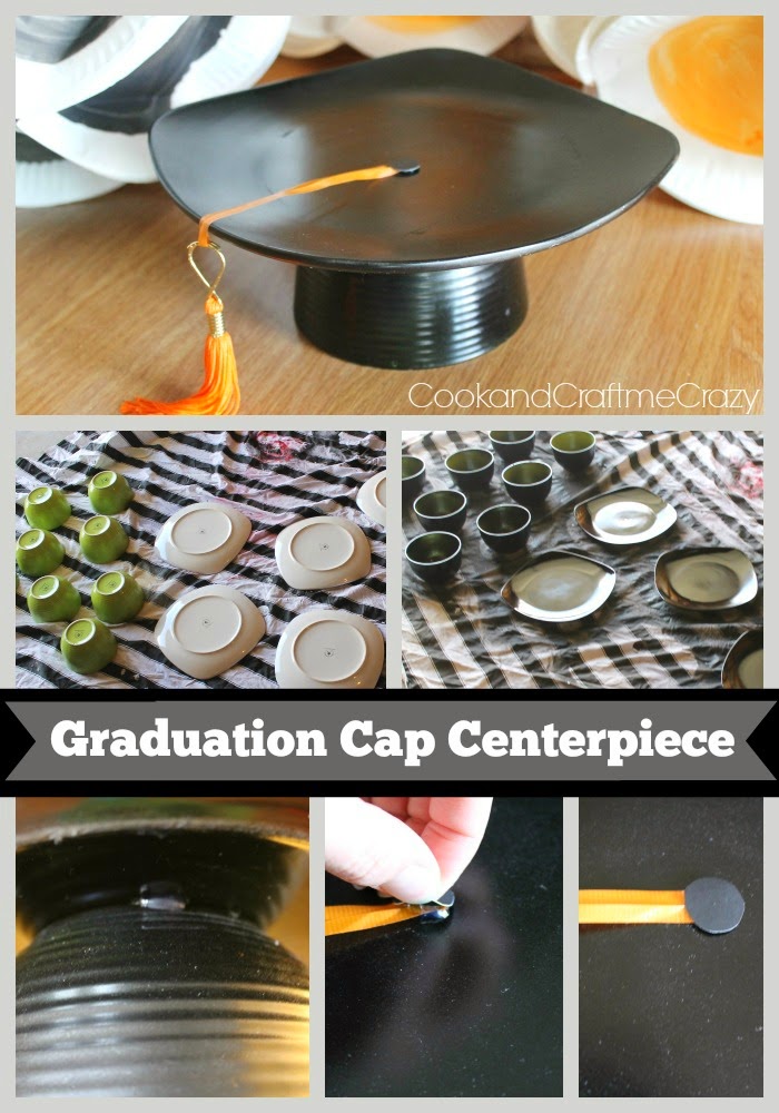 Cook and Craft Me Crazy: Graduation Cap Centerpieces