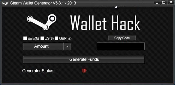 Steam Wallet Hack 2013-2014 - GamesExtensions