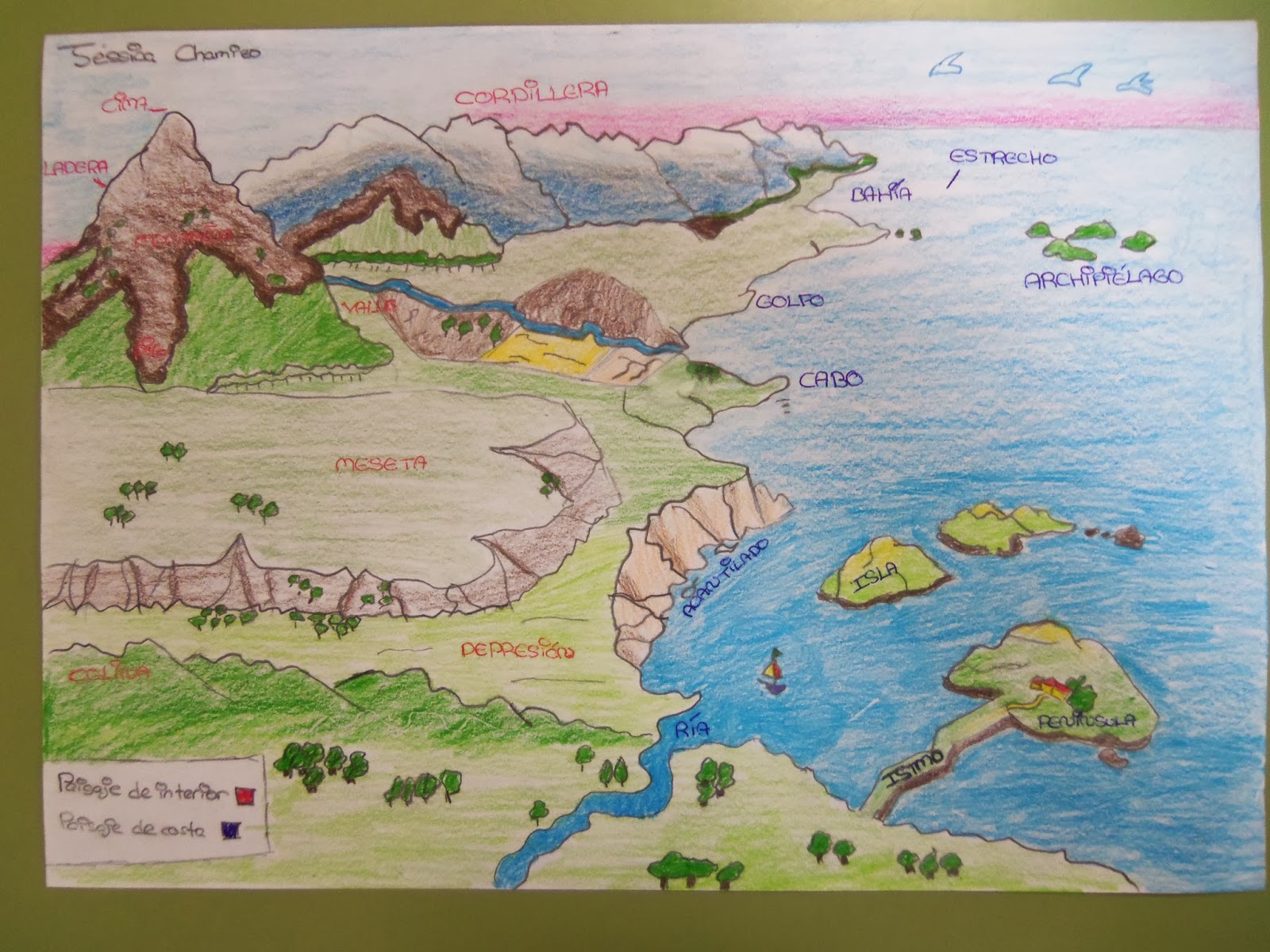 APRENDIENDO EN LA ESCUELA PÚBLICA: Formas del relieve. Vuestros dibujos.