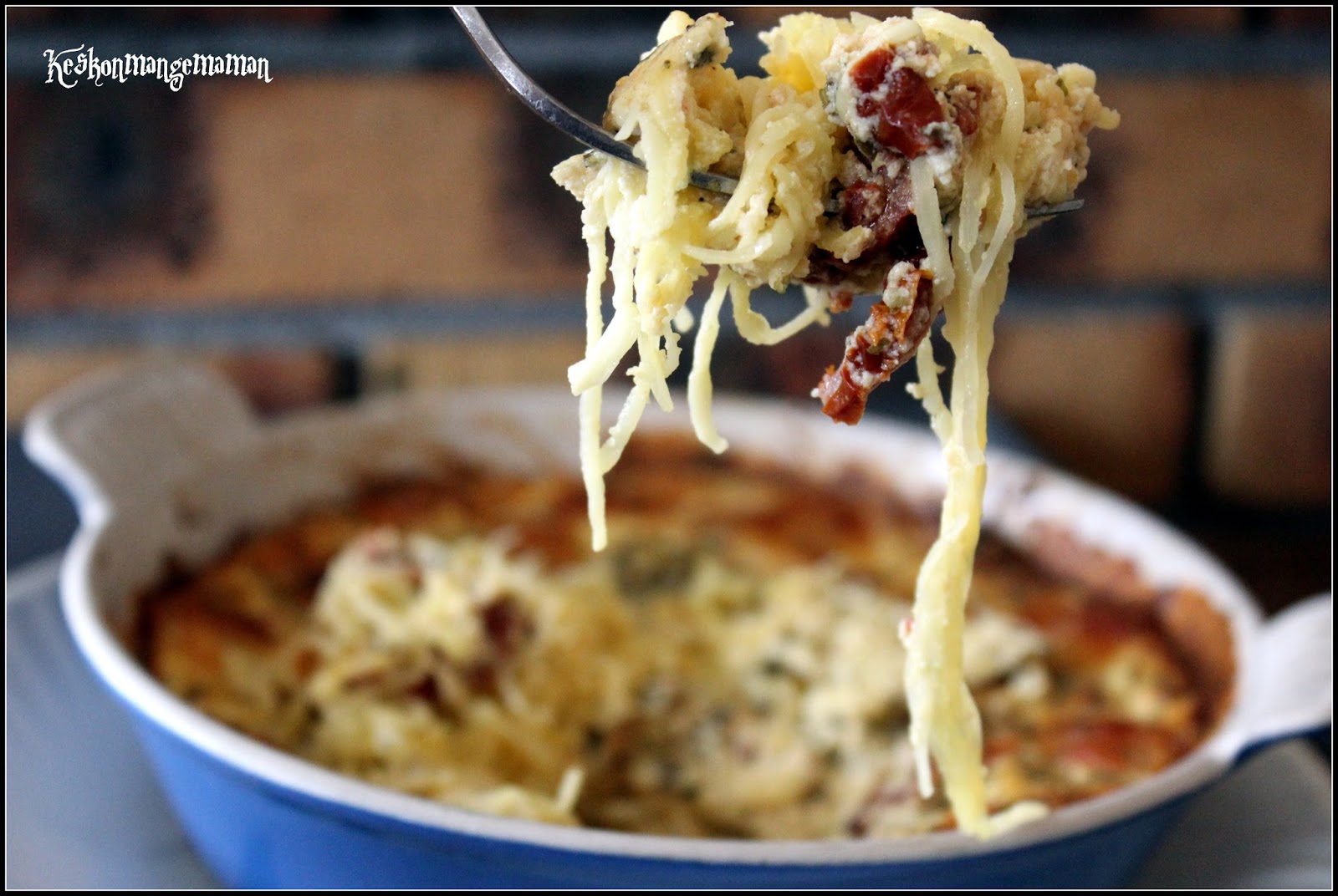 Keskonmangemaman?: Gratin de courge spaghetti à l'italienne