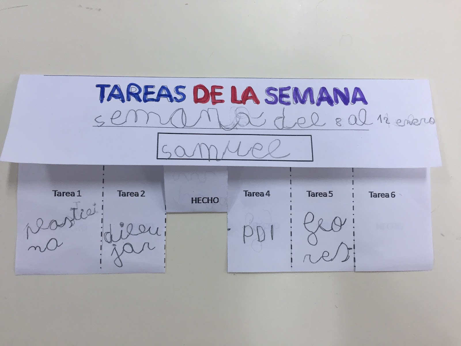 TAREAS DE LA SEMANA