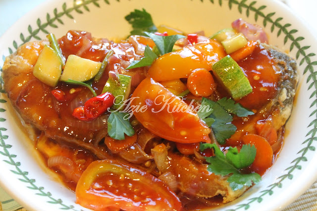 Ikan Jenahak Masak Tiga Rasa - Azie Kitchen