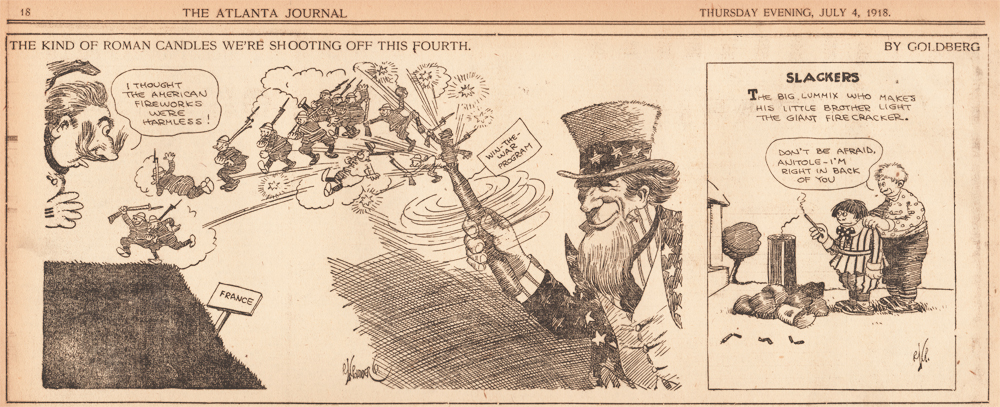 Screwball Comics: Rube Goldberg's 1918 Fourth of July Cartoon - War and ...