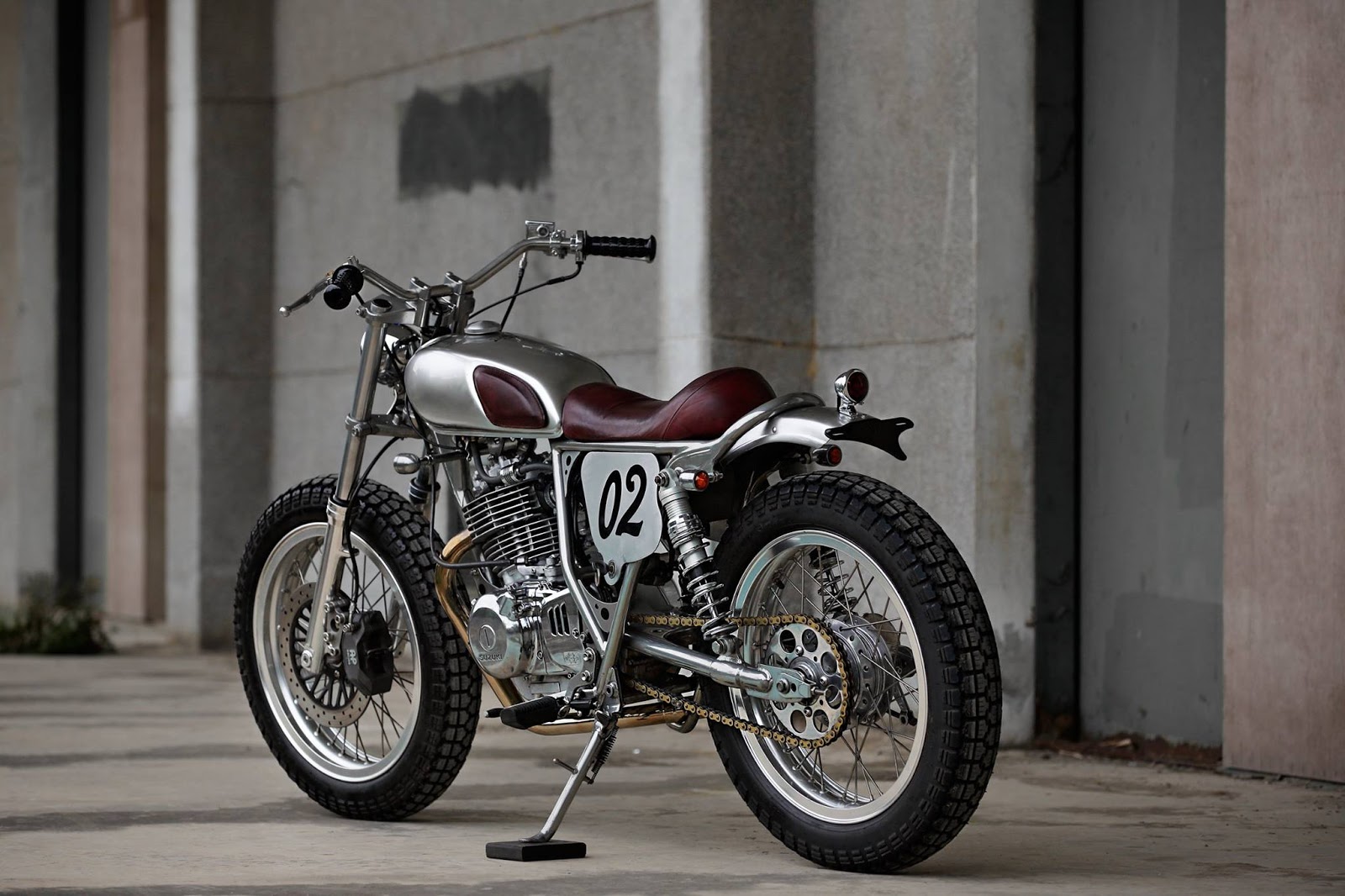 BUBBLE VISOR: Rocket Garage - 2 Loud Custom Shop - Suzuki Grass Tracker 250