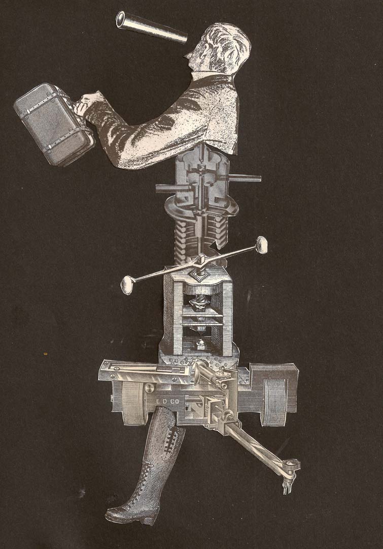 Collage Tableau: Mechanical Man