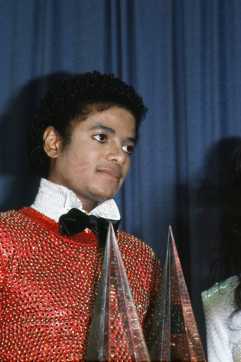 Michael Jackson Attending The 8th American Music Awards 1981