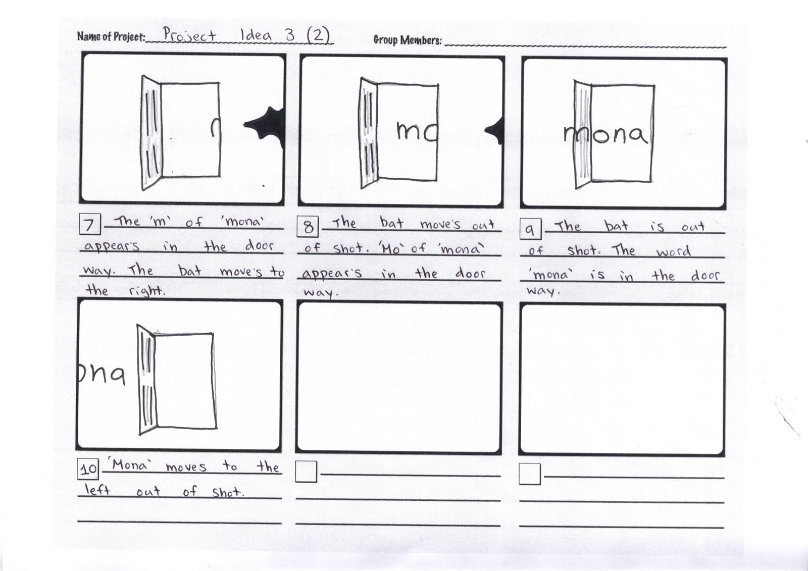 A2 MEDIA STUDIES - ADVANCED PRODUCTION: Animation Storyboards